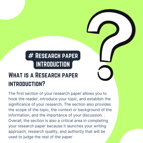 How to Write an Introduction for A Research Paper – Skilled Tutorials